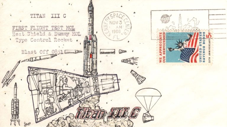 Hyper detailed MOL launch cover - American Astrophilately 2.0